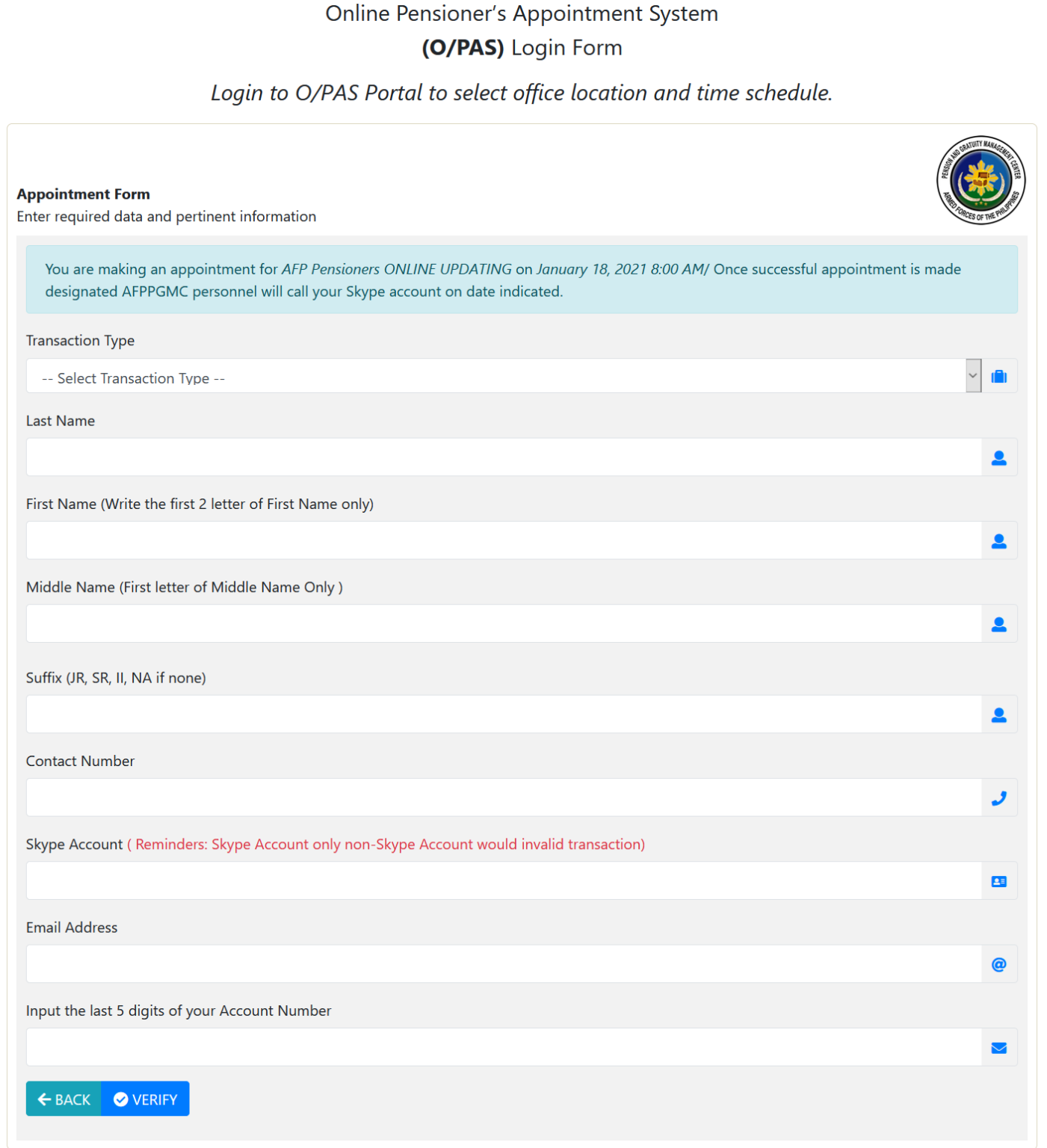 How to Update Your AFP PGMC Information to Resume Pension Benefits ...